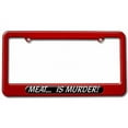 Meat Is Murder, Vegan License Plate Tag Frame, Multiple Colors ...