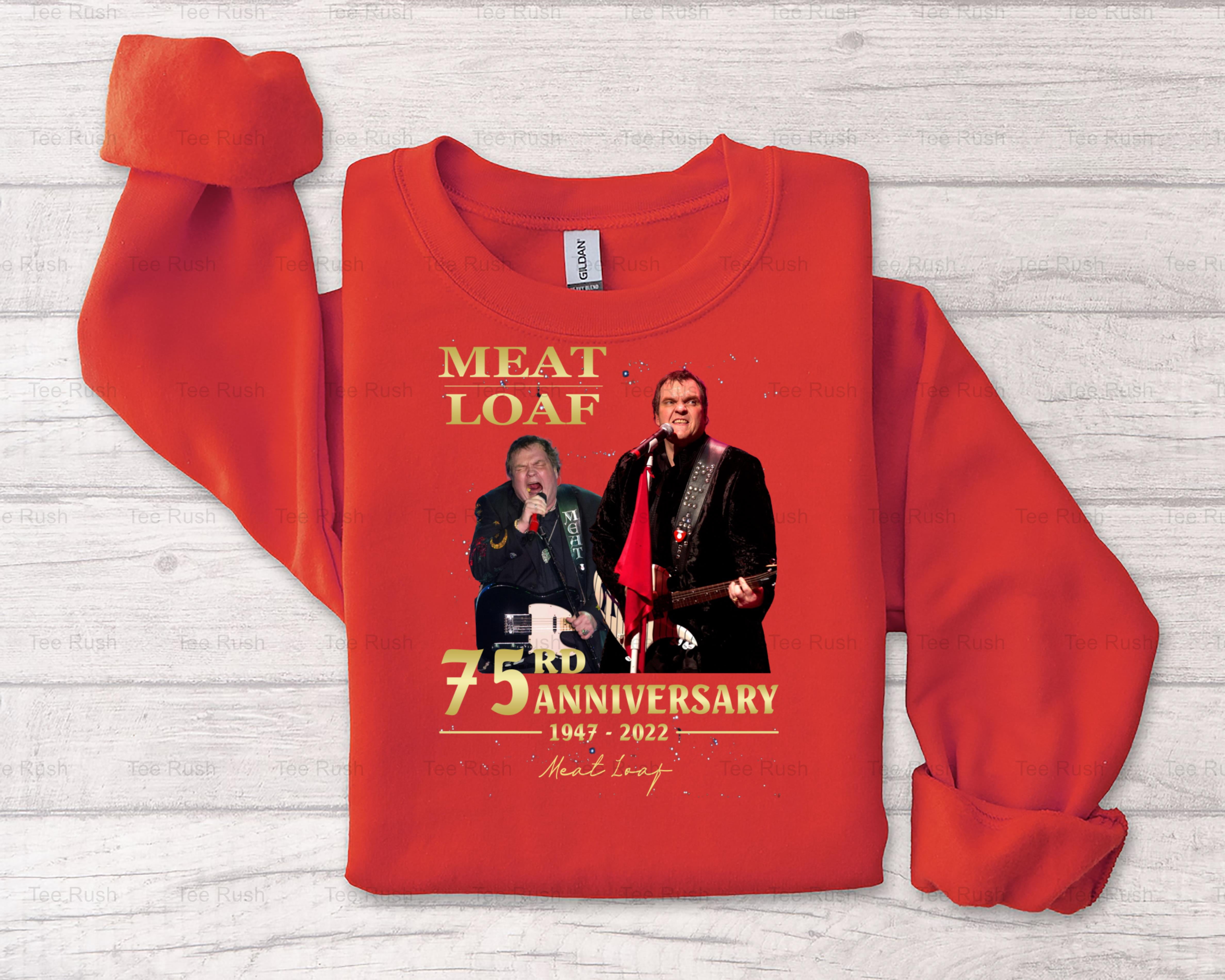 Meat Loaf 45th Anniversary Rock Music Singer Actor Bat Out Hell,T-Shirt ...
