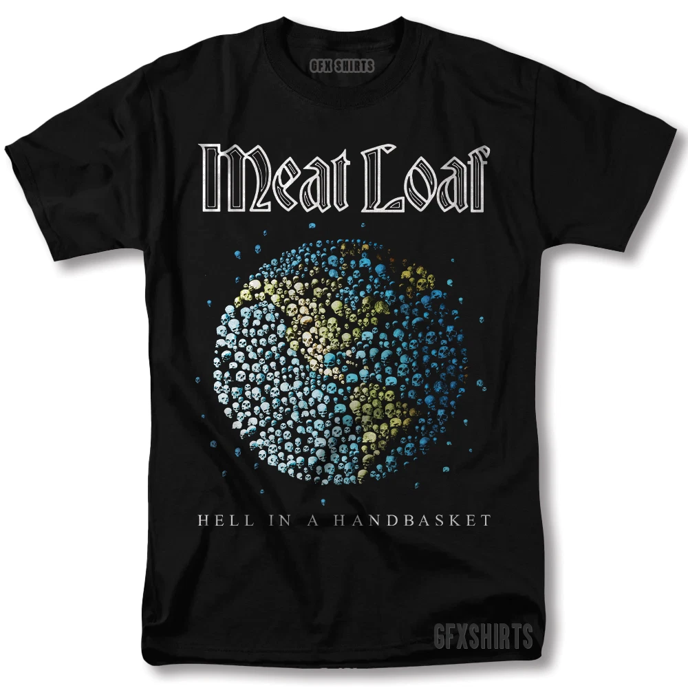 Meat Loaf Shirt Hell In A Handbasket Rock Concert Graphic Design T ...