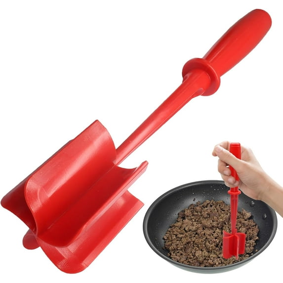 Meat Masher, 5 Curve Blade Hamburger Chopper, Heat Resistant Meat ...