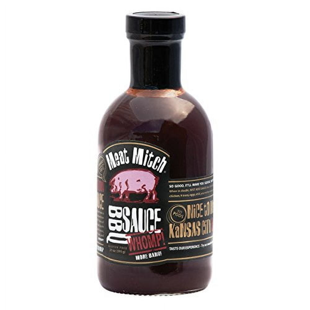 Meat Mitch WHOMP! BBQ Sauce, 21.0 Ounce, Sweet and Spicy Kansas City ...