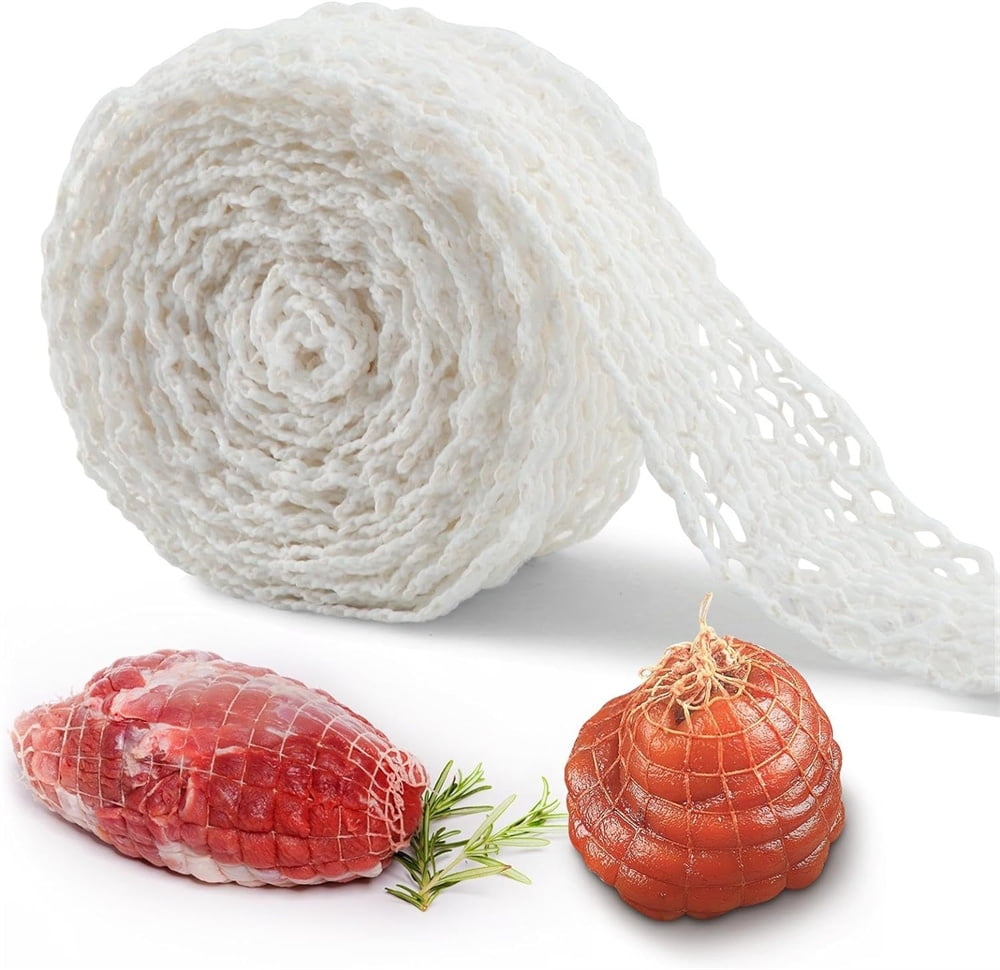 Meat Netting,Triani Elastic Meat Butcher Twine Net Roll,Smoked Meat ...