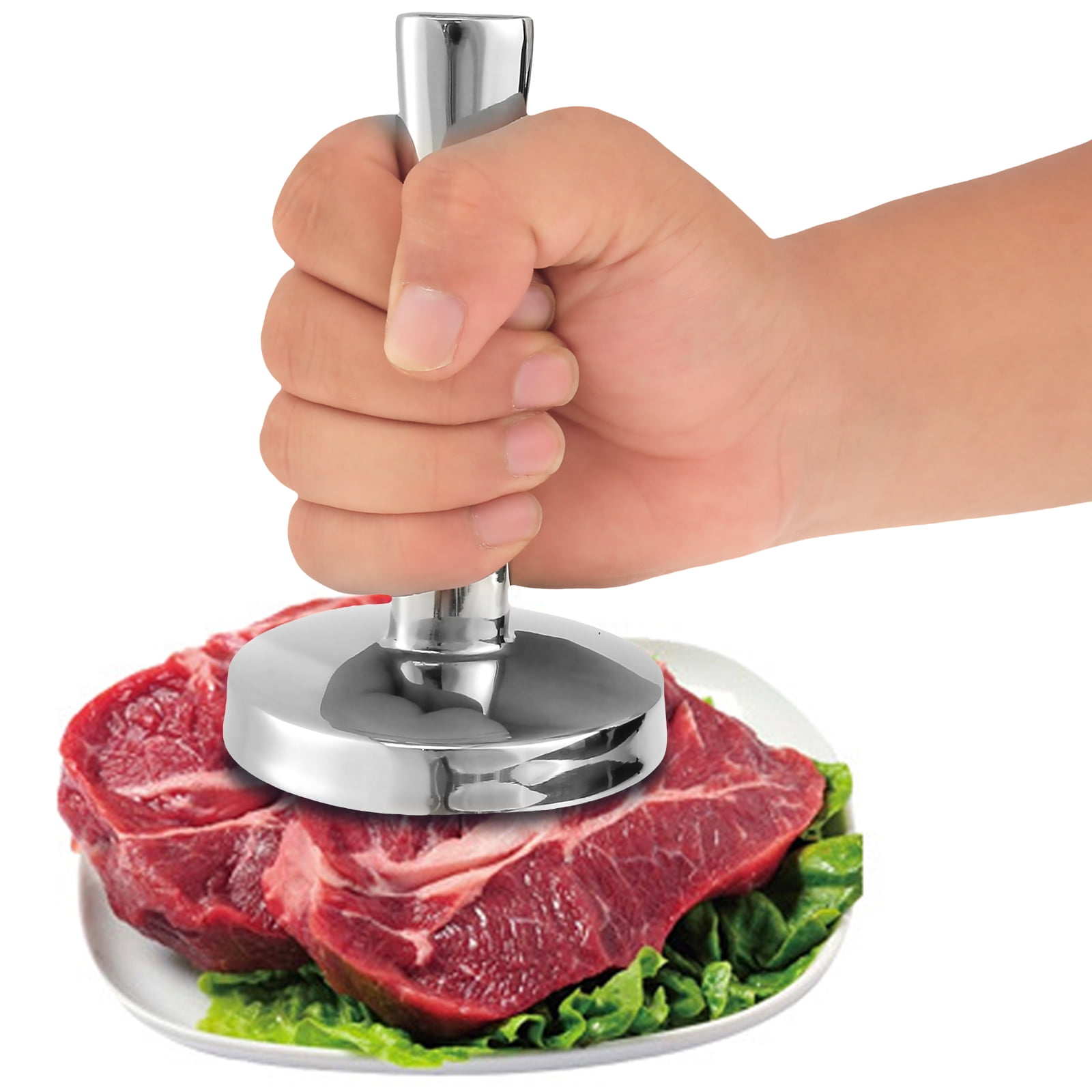 Meat Pounder Flattener Food Grade Stainless Steel Kitchen Meat Mallet