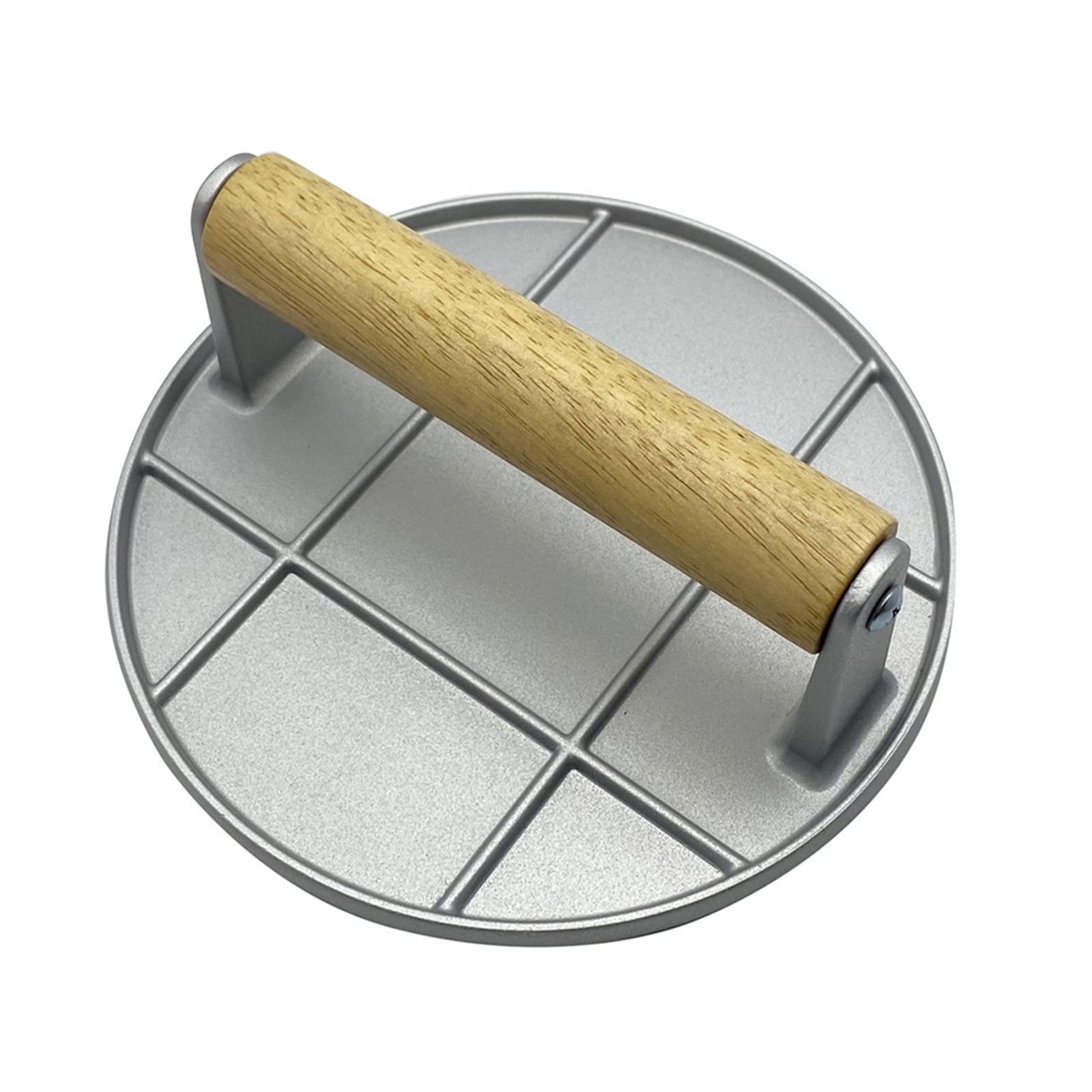 Meat Press - Heat-resistant, Ergonomic Wooden Handle, Food-grade Cast ...