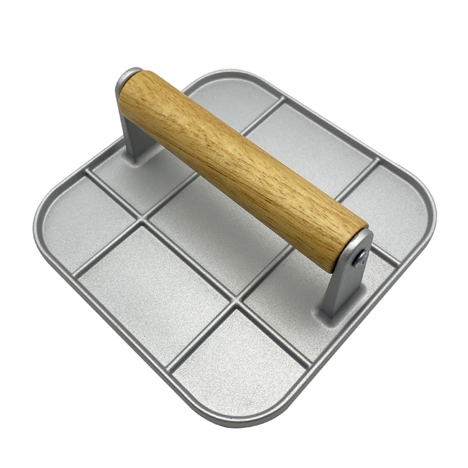 Meat Press - Heat-resistant, Ergonomic Wooden Handle, Food-grade Cast ...