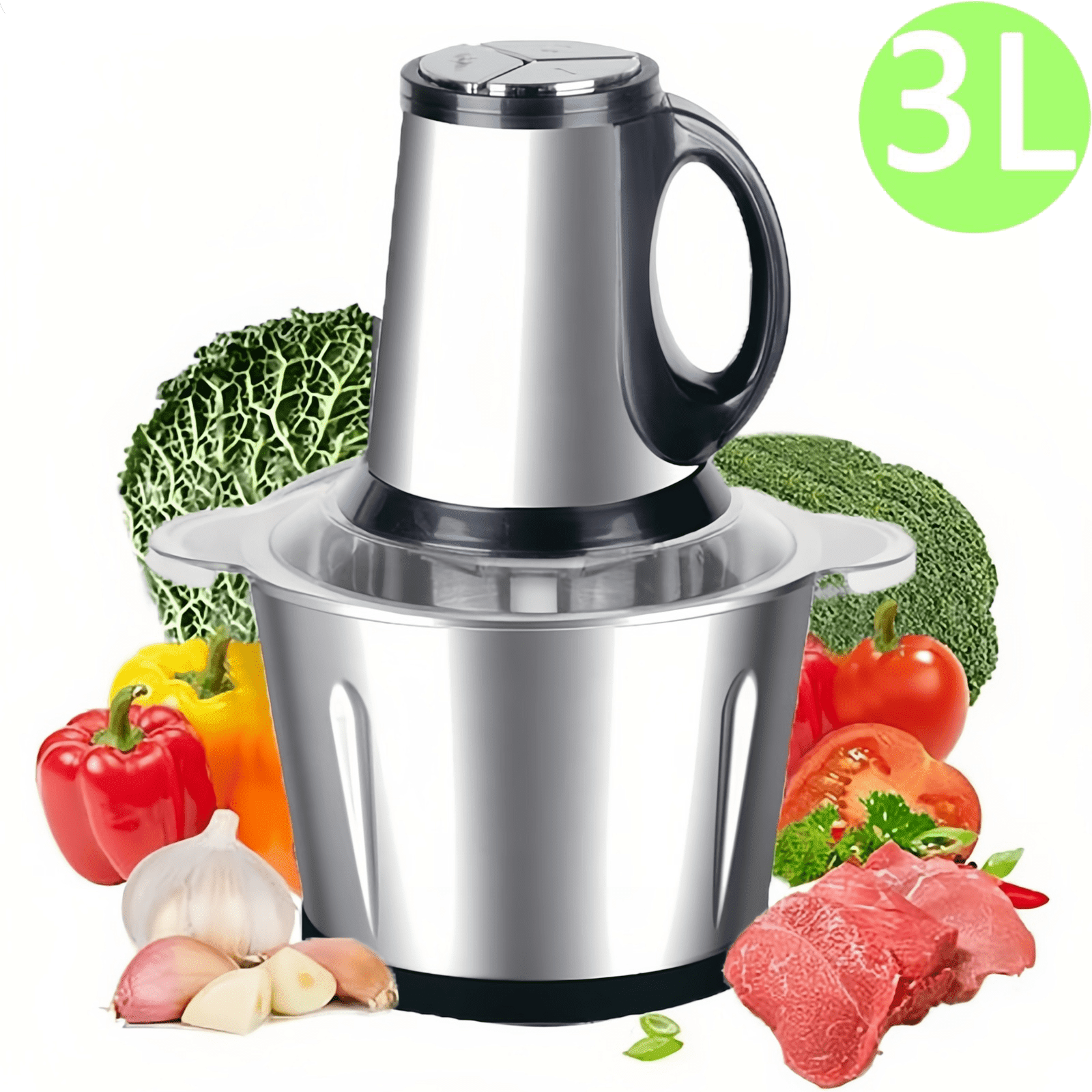 Meat Processor,Stainless Steel Electric Food Chopper,Meat Grinder ...
