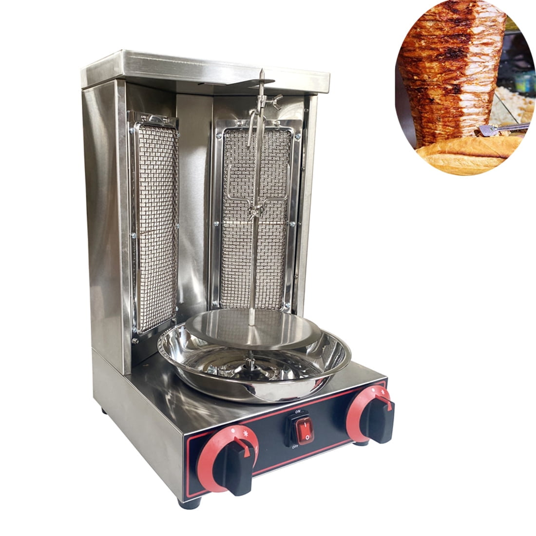 Meat Roasting Machine Gas Kebab Gyro Grill Machine Temperature ...