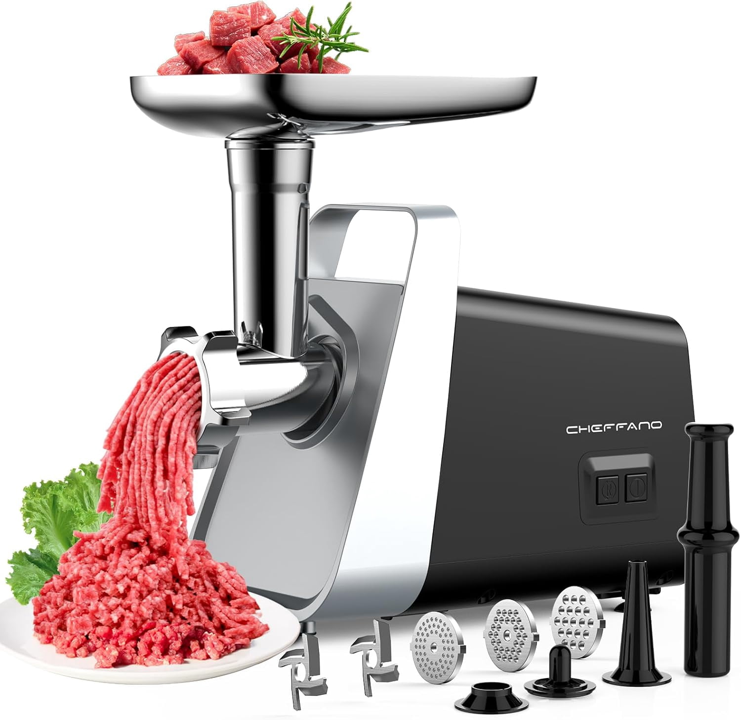 Meat , Sausage Stuffer with Sausage Tube, 2 , 3 Plates, Kubbe Kit ...