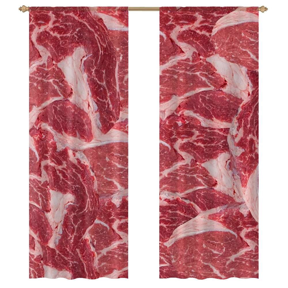 Meat Sheer Voile Curtain Window Tulle Curtains For Living Room Bedroom ...