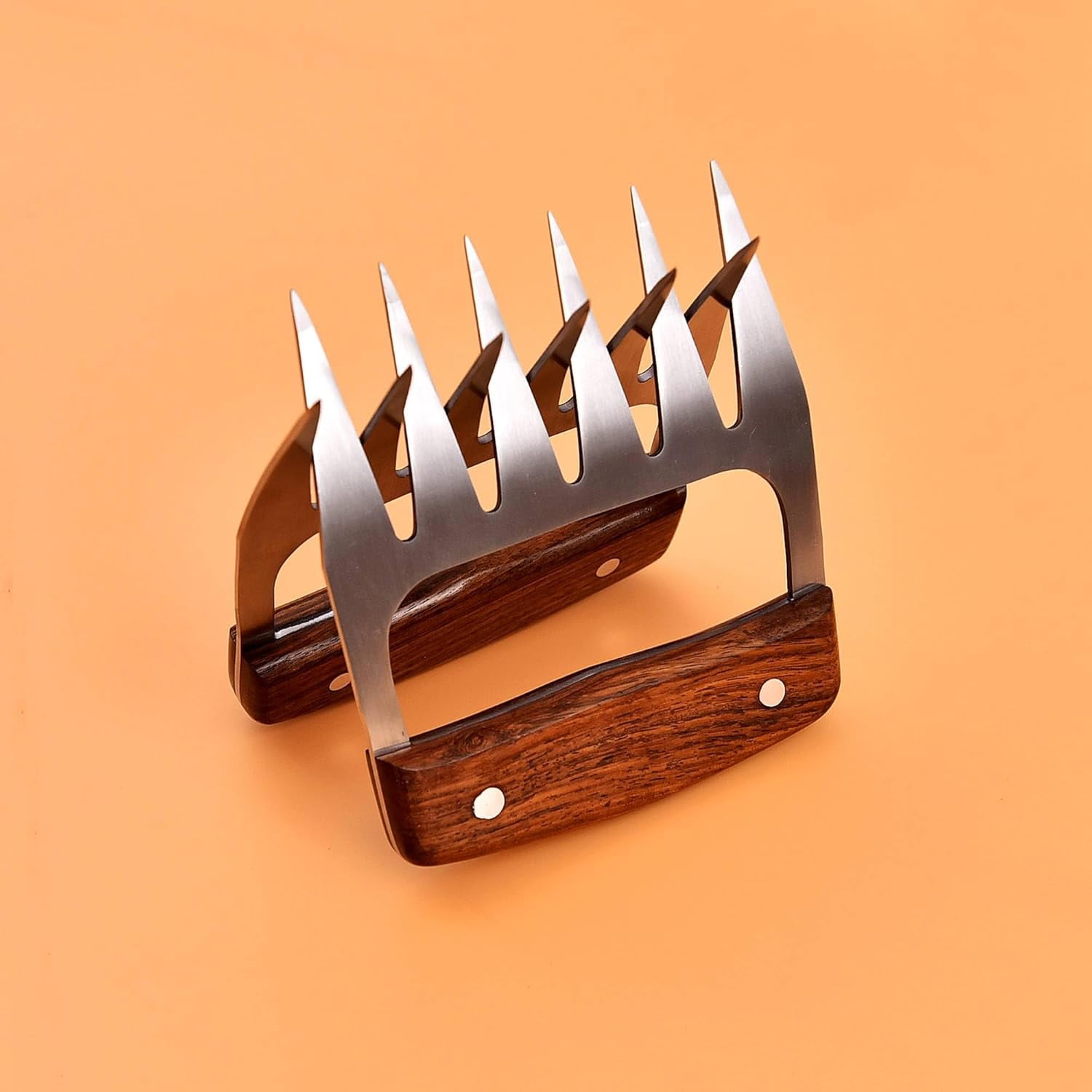 Meat Shredder Claws Set of 2 - Chicken Shredder Wood Stainless Steel ...