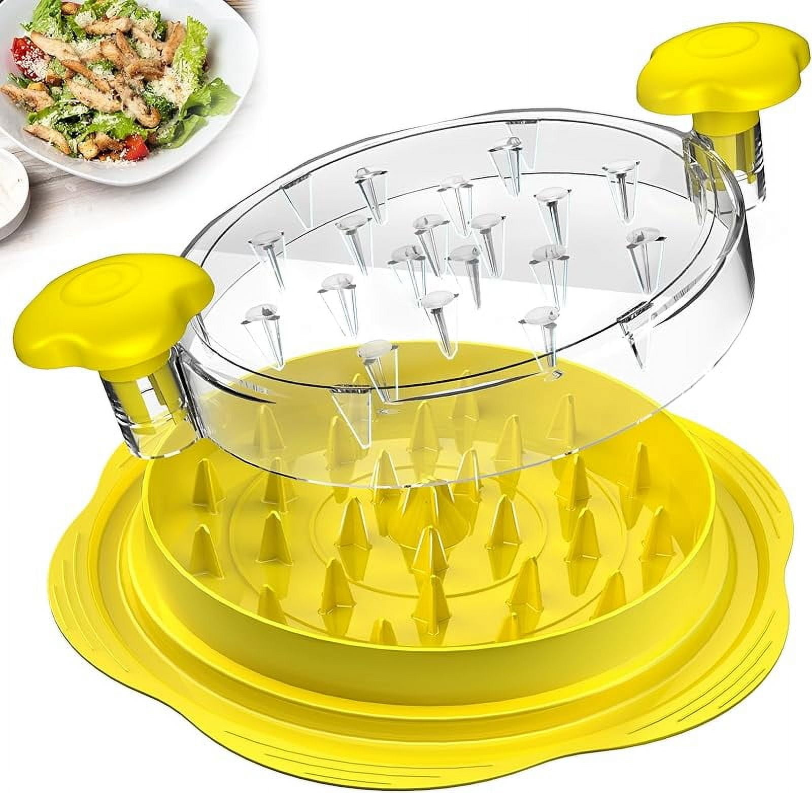 Meat Shredder Tool with Brush & Fork, Chicken Breast Shredder Machine ...