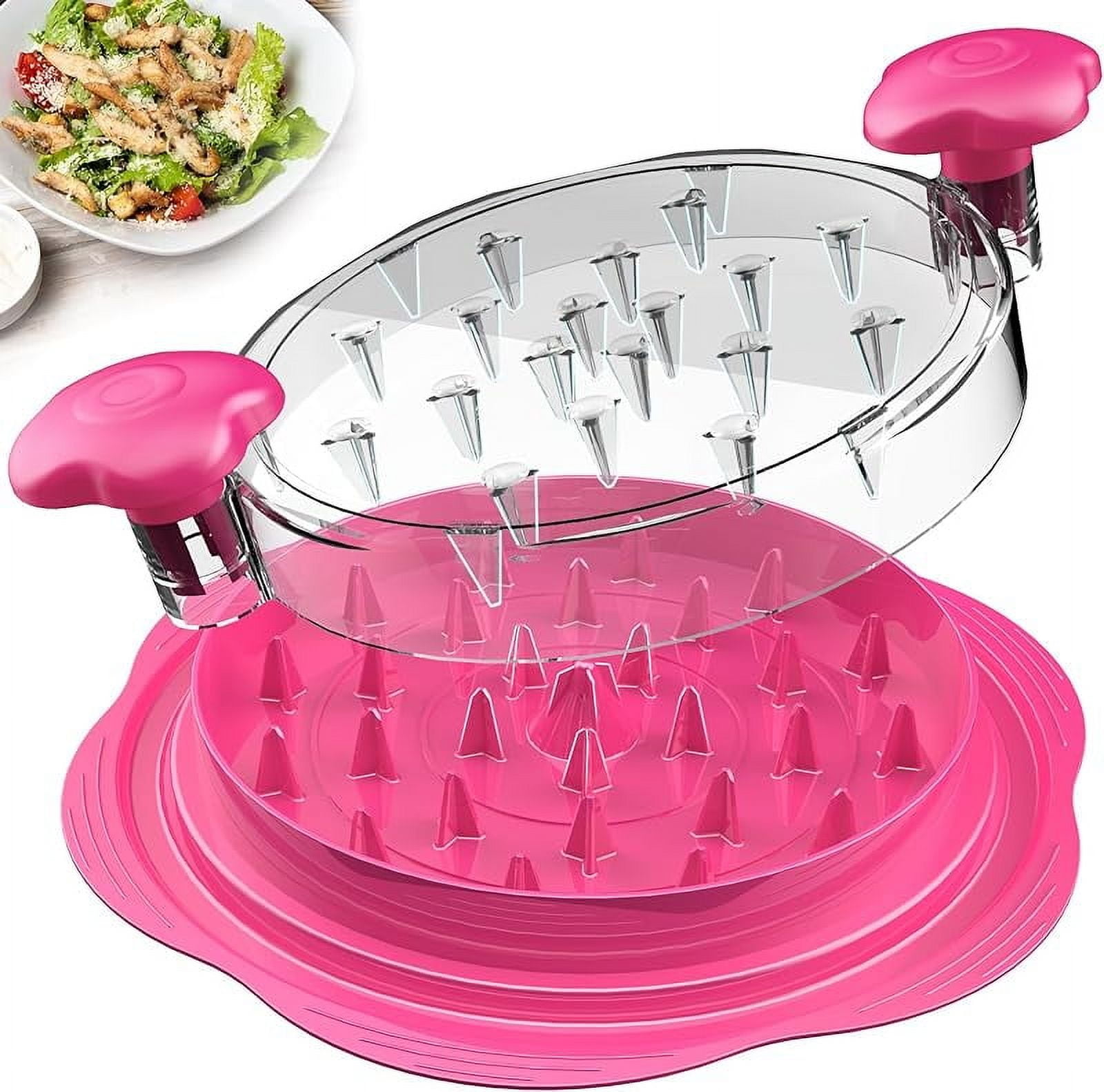 Meat Shredder Tool with Brush & Fork, Chicken Breast Shredder Machine ...