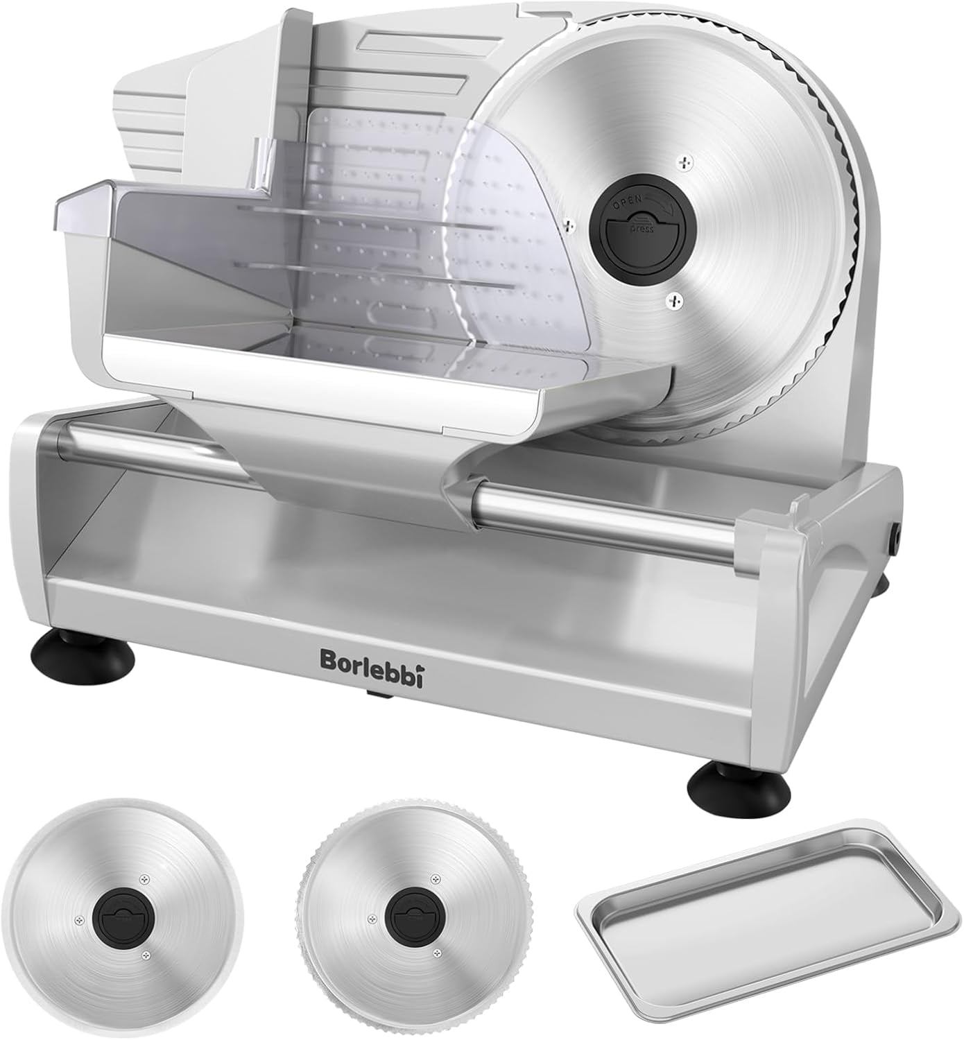 Meat Slicer, 200W Meat Slicer Machine for Home, DC Motor Quiet Deli ...