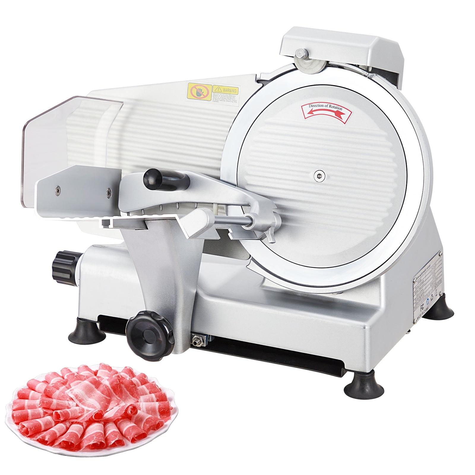 Meat Slicer,240W Electric Food Slicer with 10" Round Blade and ...
