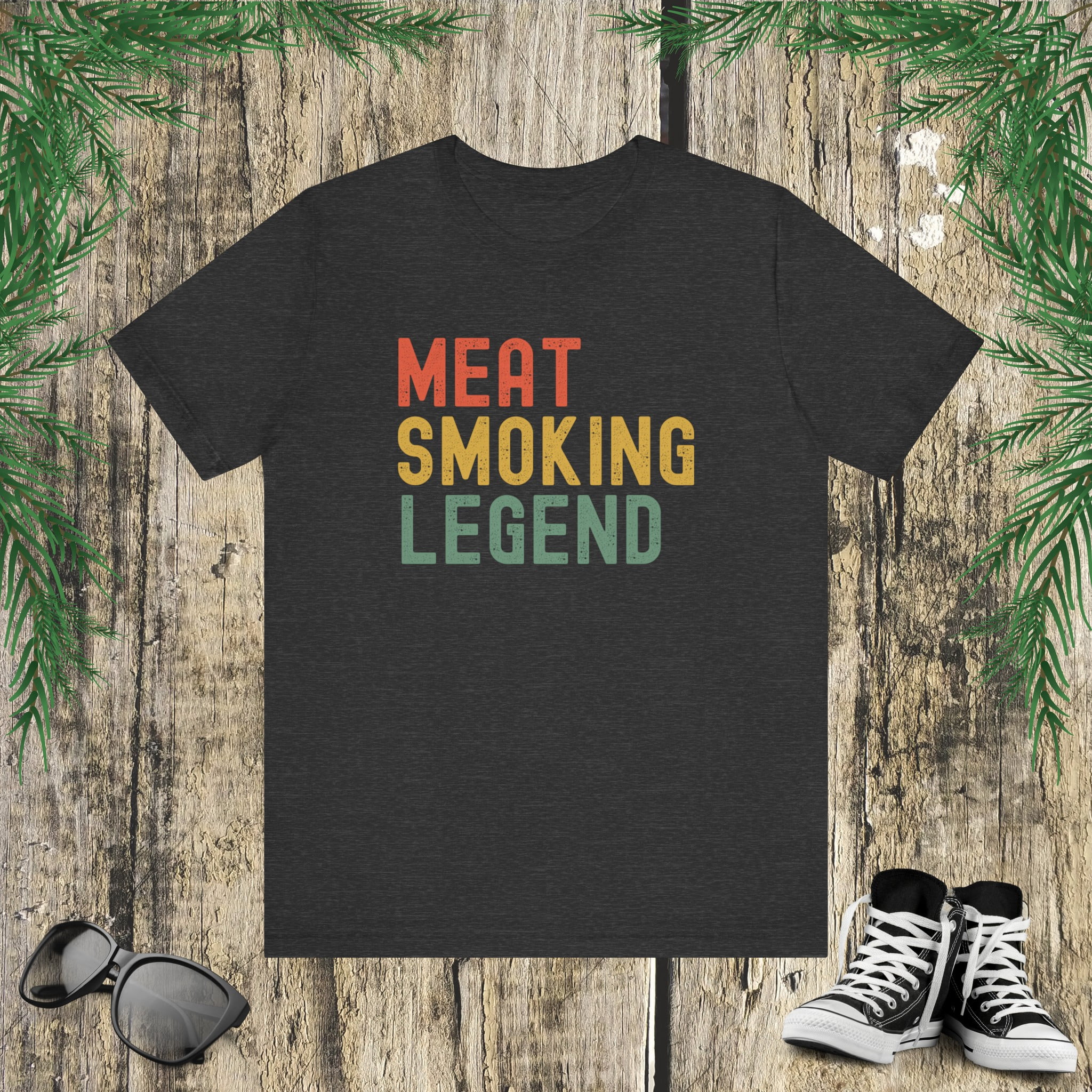 Meat Smoking Legend retro pitmaster meat smoker meat lover Unisex T ...