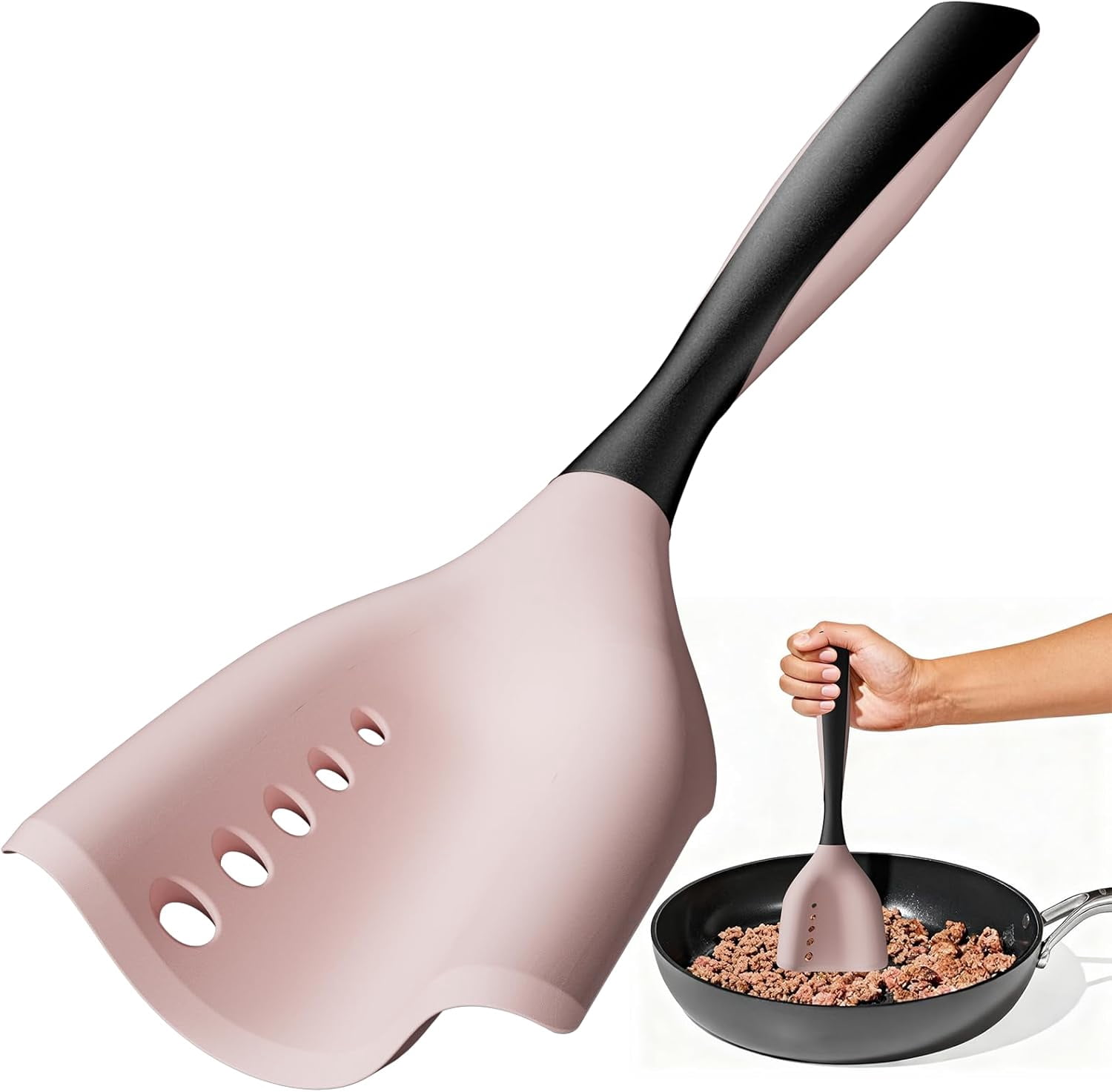 Meat Spatula Ground Beef Masher- Hamburger Smasher Tool, Non Ground ...