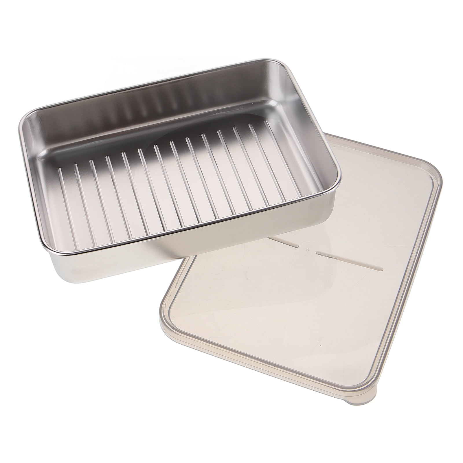 Meat Storage Container Food Containers with Lids Stainless Steel Saver ...