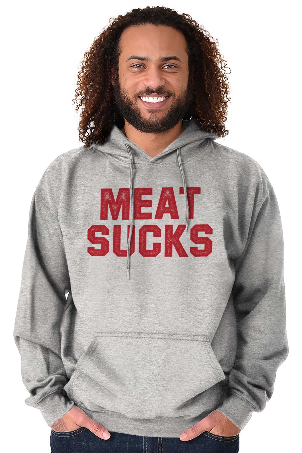 Meat Sucks Vegan Vegetarian Veggie Unisex Plus Size Hoodie Brisco ...