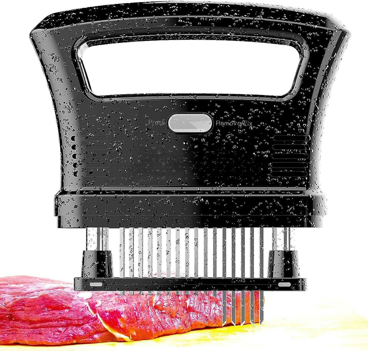 Meat Tenderizer, 48 Stainless Steel Sharp Needle Blade, Heavy Duty ...