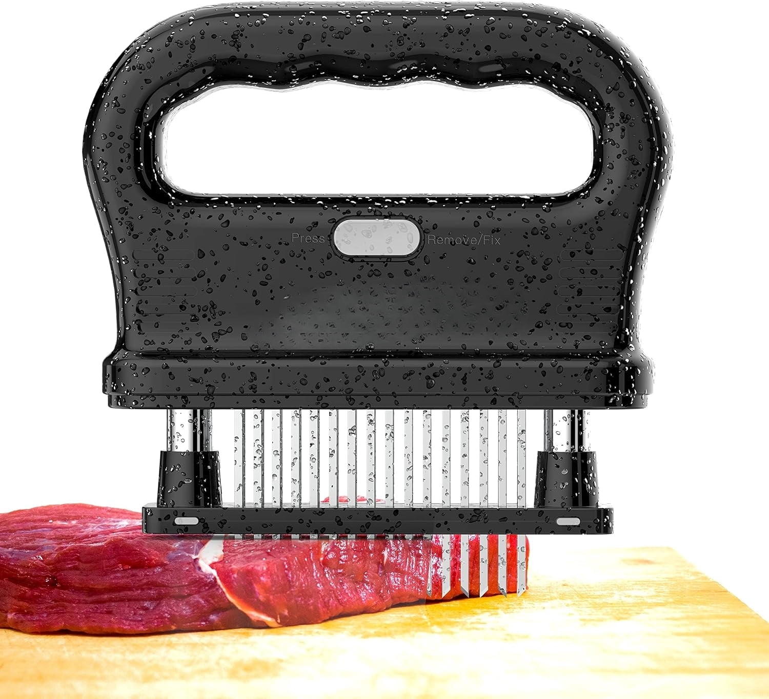 Meat Tenderizer, 48 Stainless Steel Sharp Needle Blade, Heavy Duty ...