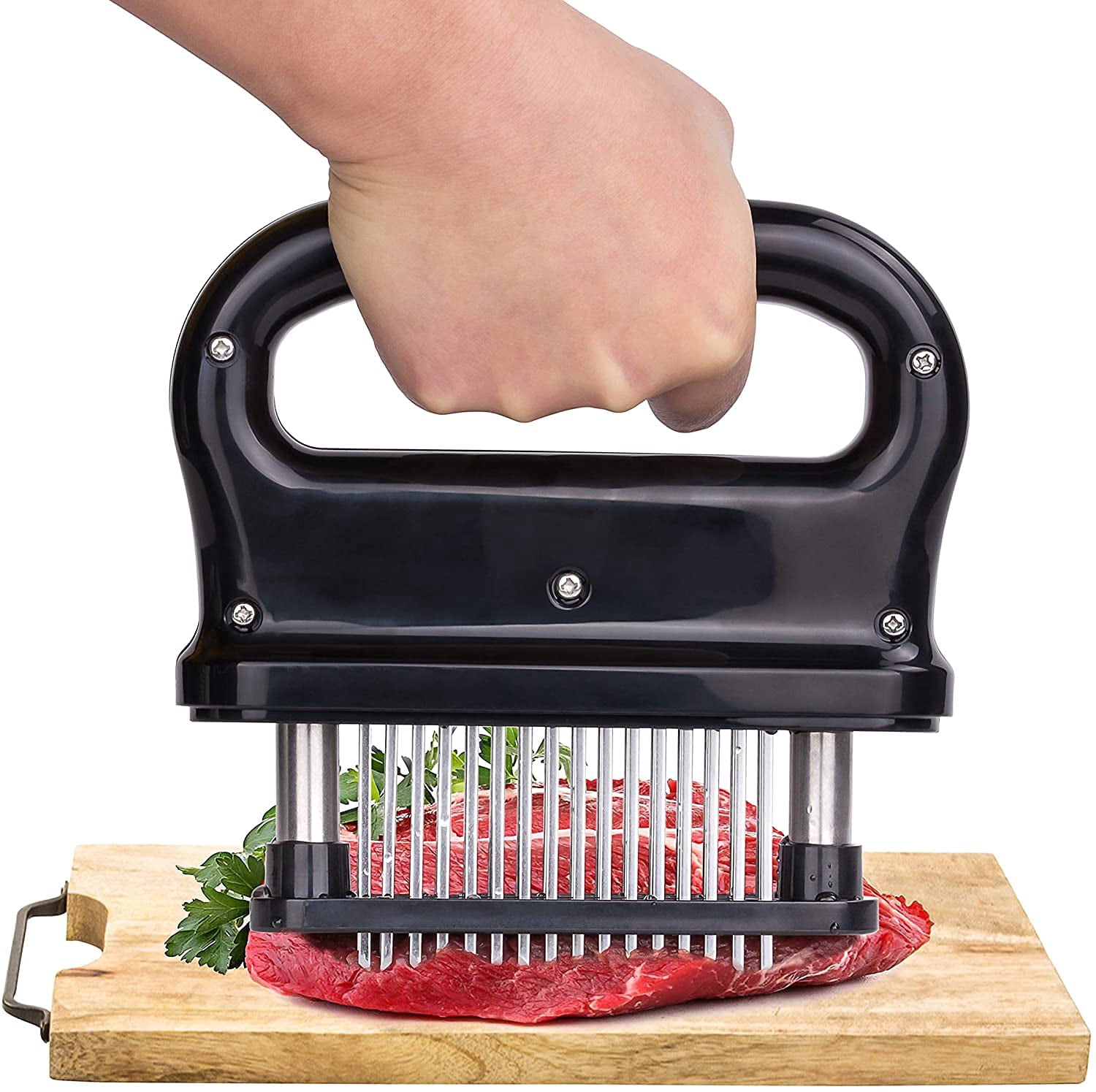 Meat Tenderizer,48 Stainless Steel Ultra Sharp Needle Blade Tenderizer ...
