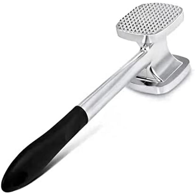 Meat Tenderizer Double Sided Hammer Heavy Duty Aluminum Meat