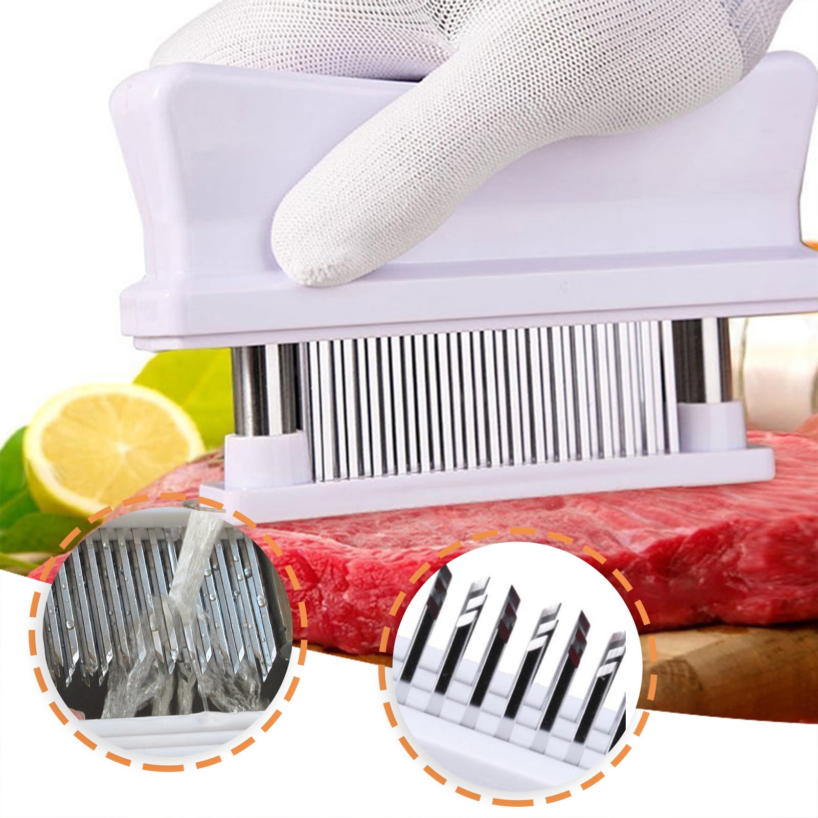 Meat Tenderizer Floss, Stainless Steel Kitchen Tool, Sharp Blade, Easy ...
