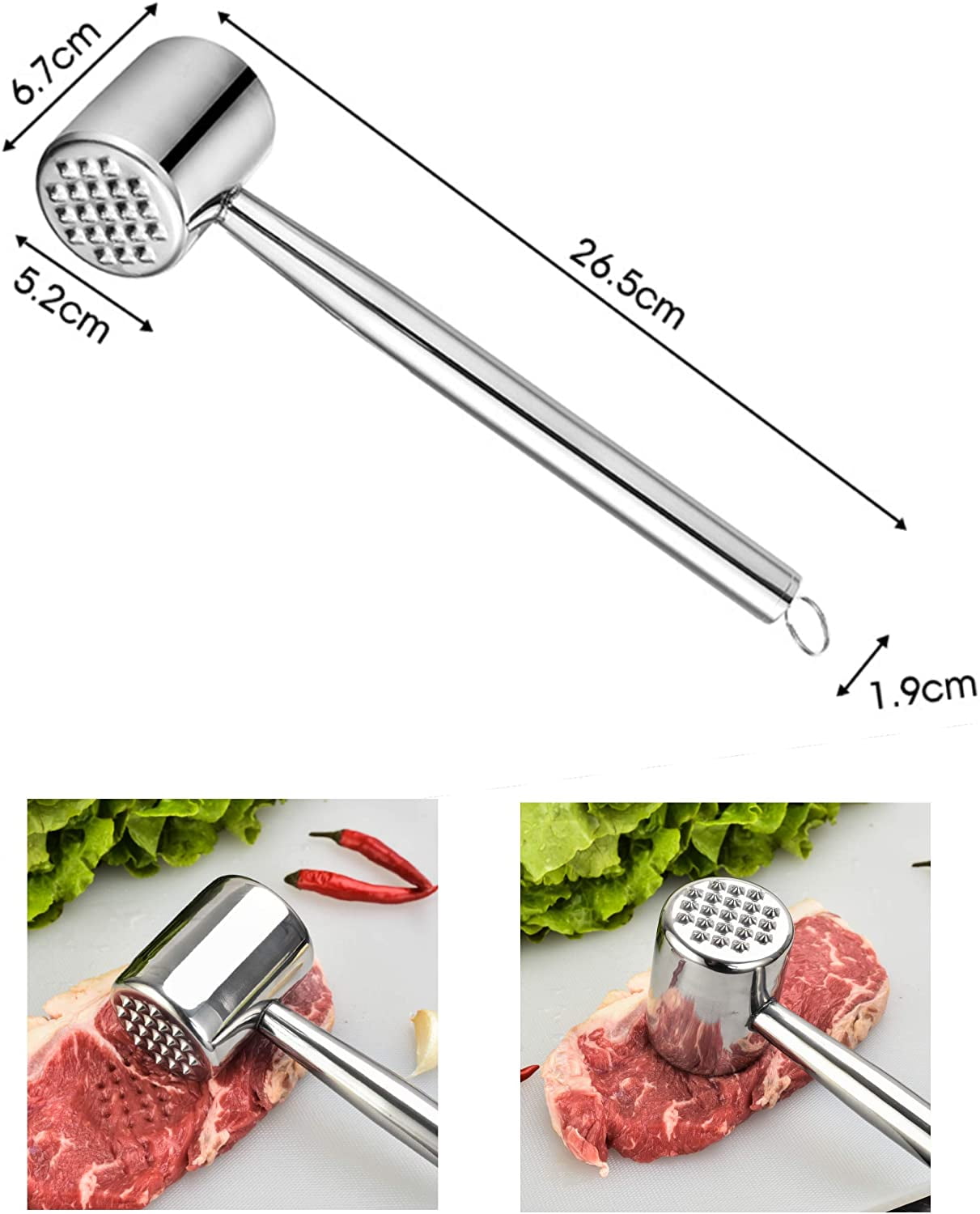 Meat Tenderizer Handheld Meat Tenderizer Needle Tool 304 Stainless
