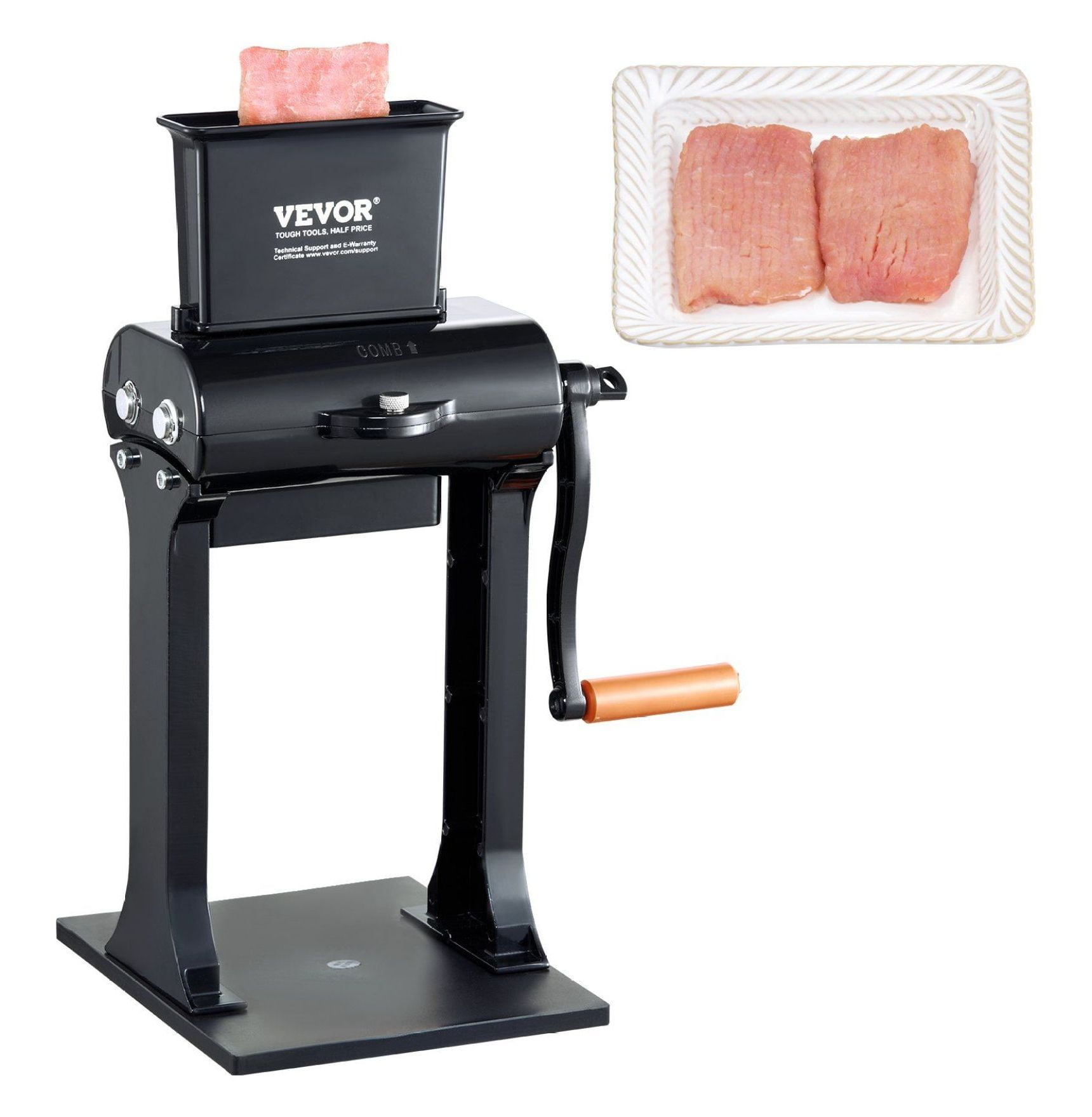 Meat Tenderizer, Heavy Duty Stainless Steel Meat Tenderizer Machine ...