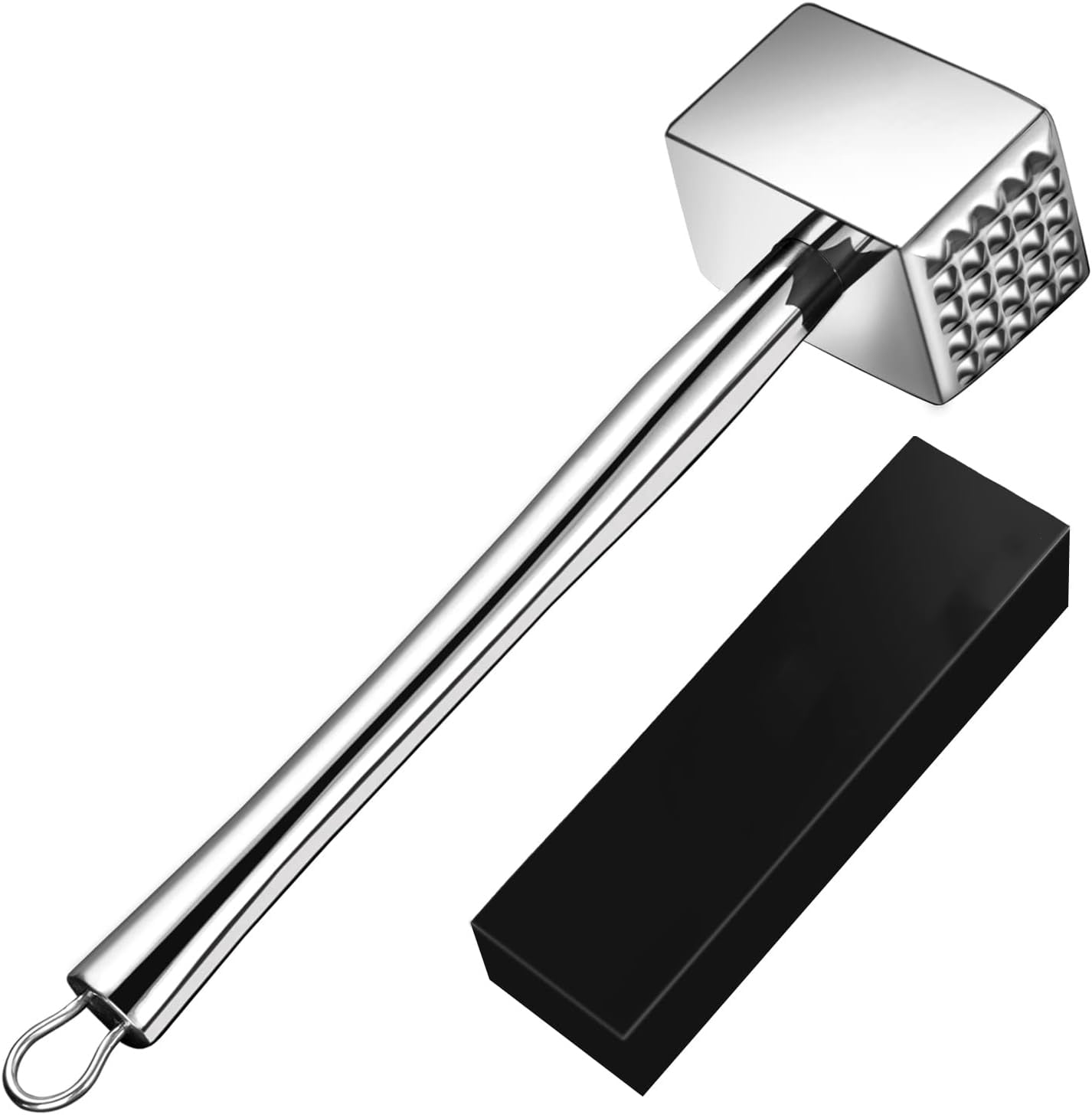 Meat Tenderizer Stainless Steel, Heavy Duty Meat Hammer, Kitchen Meat ...