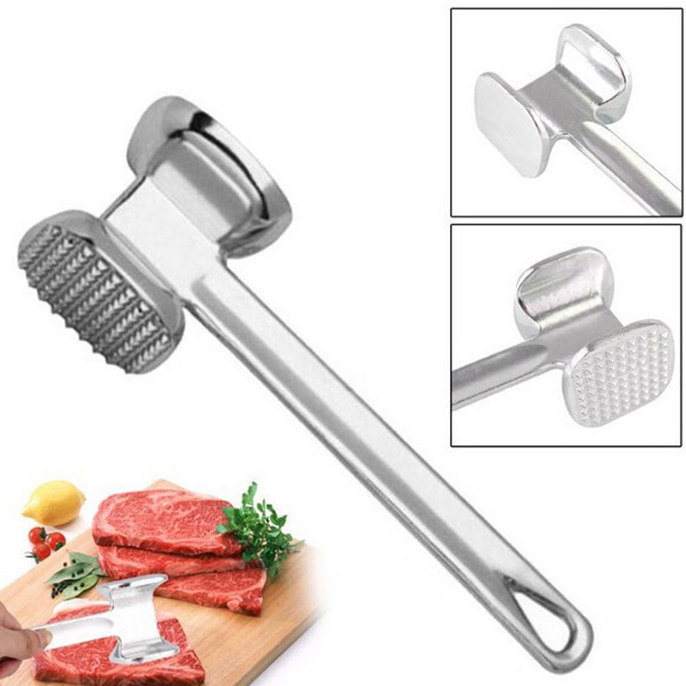Meat Tenderizer Stainless Steel, Two Sides Meat Tenderizer Mallet ...