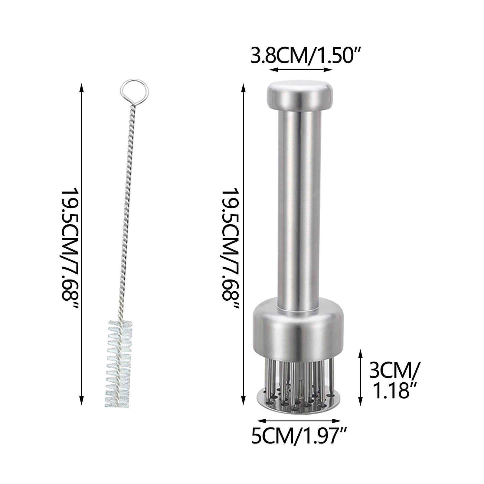 Meat Tenderizer Tool | Heavy Duty Kitchen Meat Needle | 21 Stainless ...
