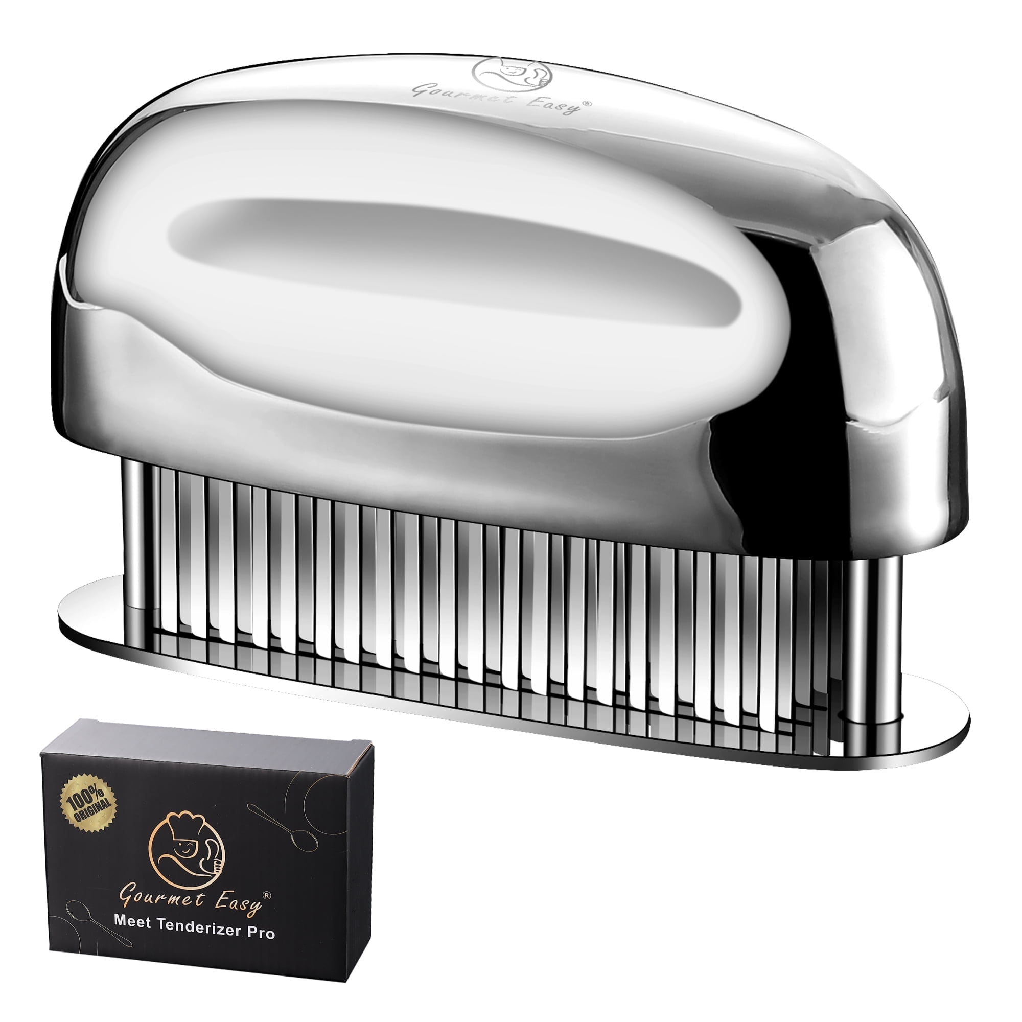 Meat Tenderizer Tool Ultra Sharp Needle Blades 100% Stainless Steel ...