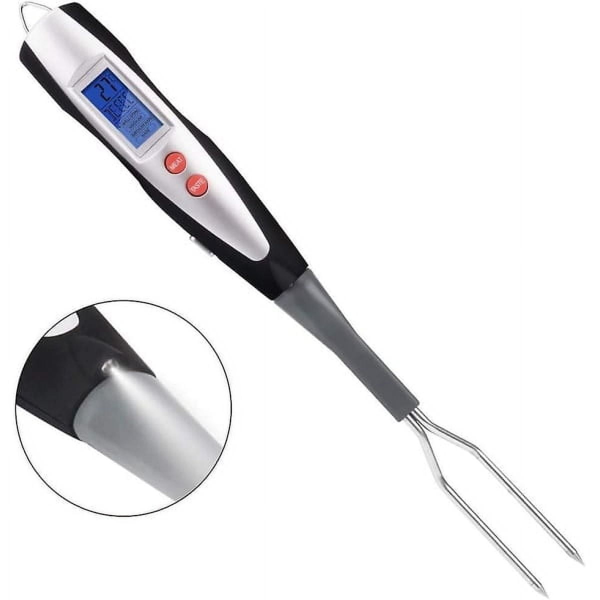 Meat Thermometer Fork Grill Fork with Thermometer Digital Grill Fork ...