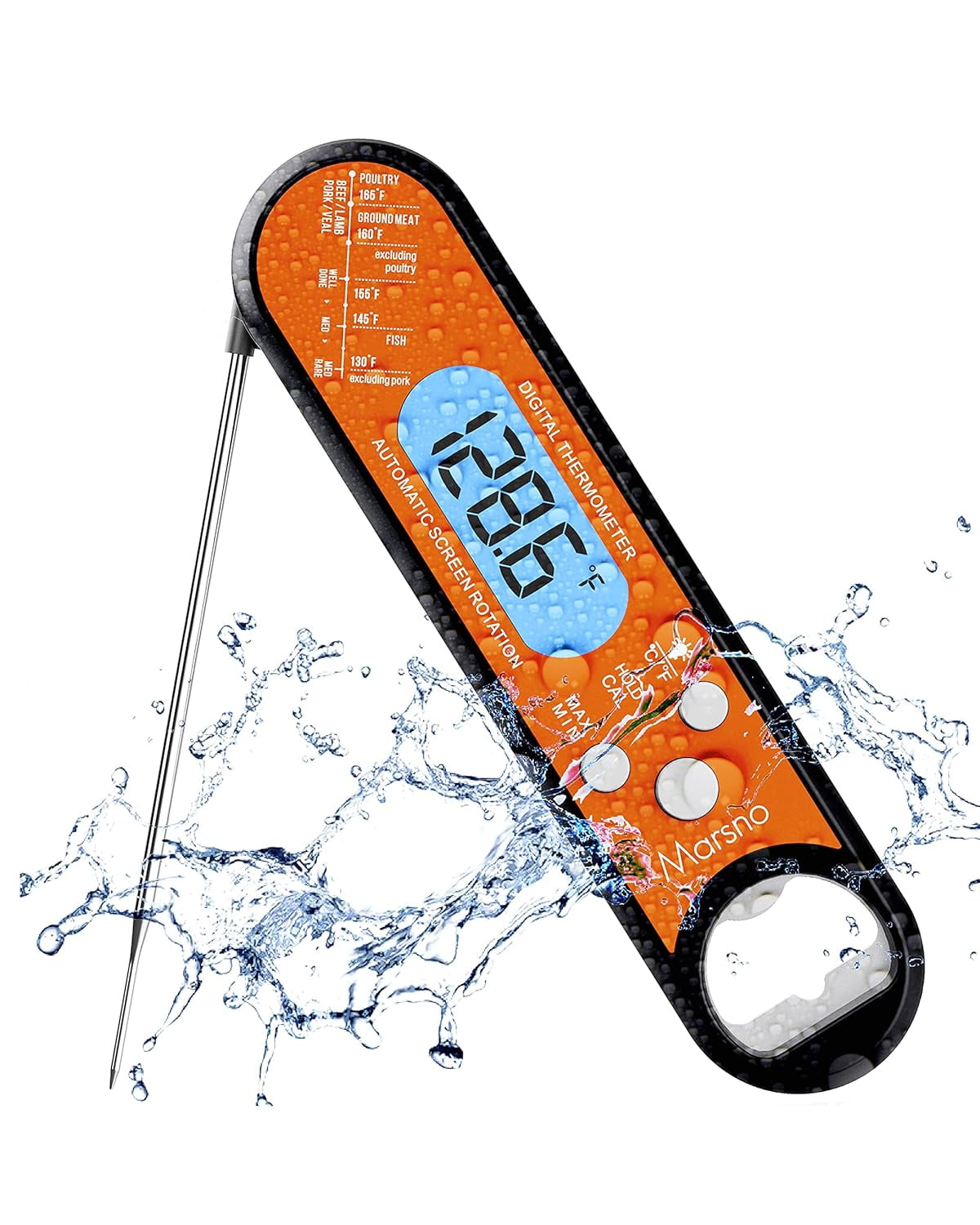 Meat Thermometer, Instant Read Meat Thermometer for Cooking, Fast ...