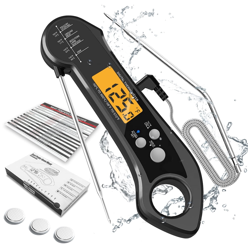 Meat Thermometer for Grilling - Digital Instant Read Wireless Cooking ...