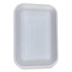 GEN Meat Trays, #8P, 10.8 x 8.82 x 1.5, White, Foam, 200/Carton 8PWH ...