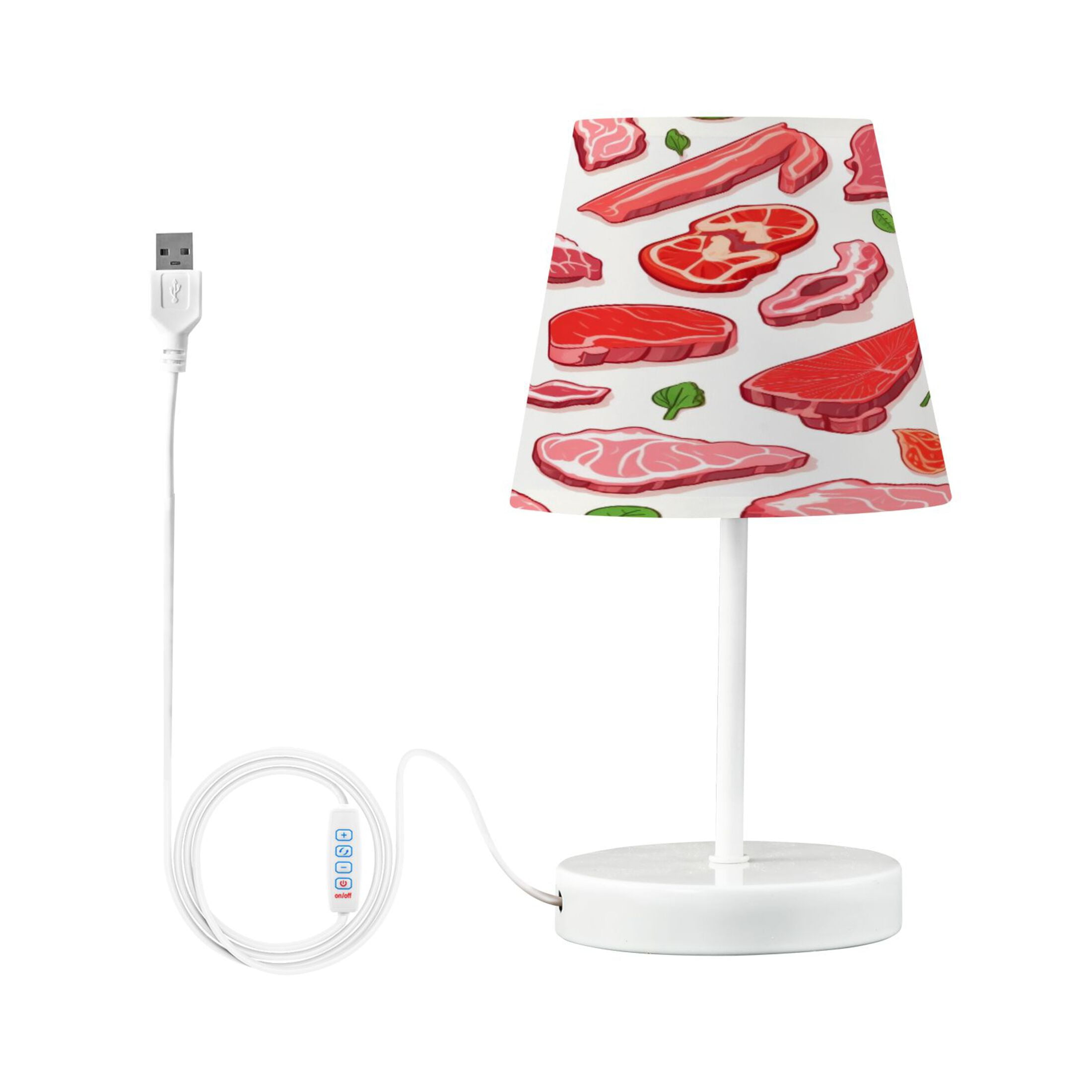 Meat and Leaf Desk Lamp LED Table Nightstand Lamps with 3 Color ...