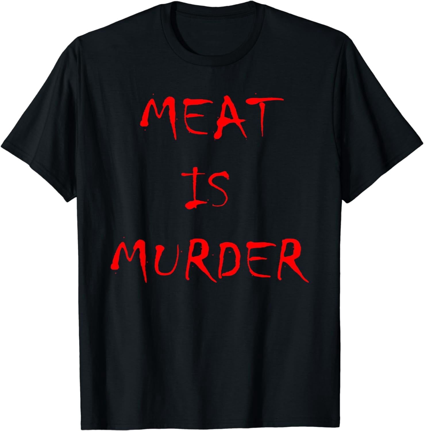 Meat is Murder T-Shirt - Pro Vegan Animals T-Shirt - Walmart.com