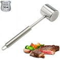 Meat tenderizer,304 stainless Steel meat mallet for tenderizing steak ...
