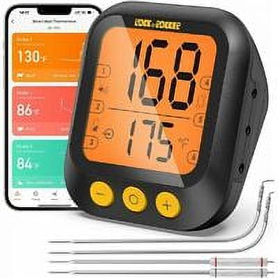 Meat thermometer, Bluetooth grill thermometer up to 500 feet with 4 ...