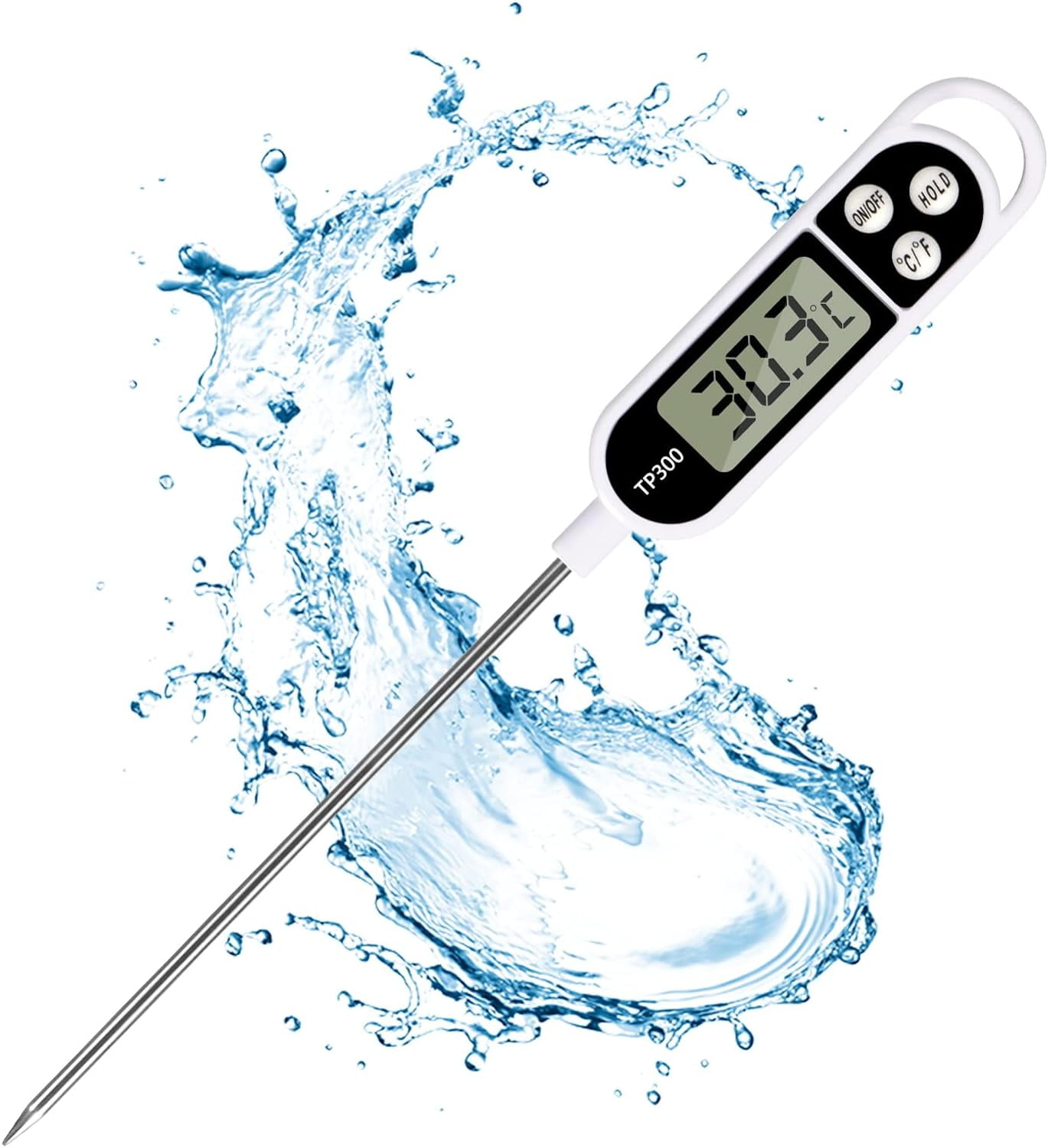 Meat thermometer, kitchen thermometer, digital instant reading food ...