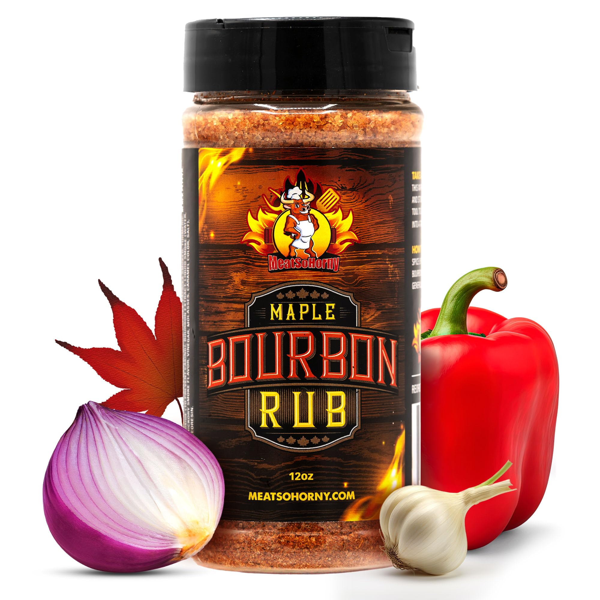 MeatSoHorny Maple Bourbon | CCF19 BBQ Rub for Smoking Seasoning | Steak ...