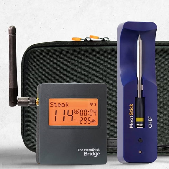 MeatStick Chef WiFi Travel Kit [Unlimited Range] | Quad Sensors Smart ...