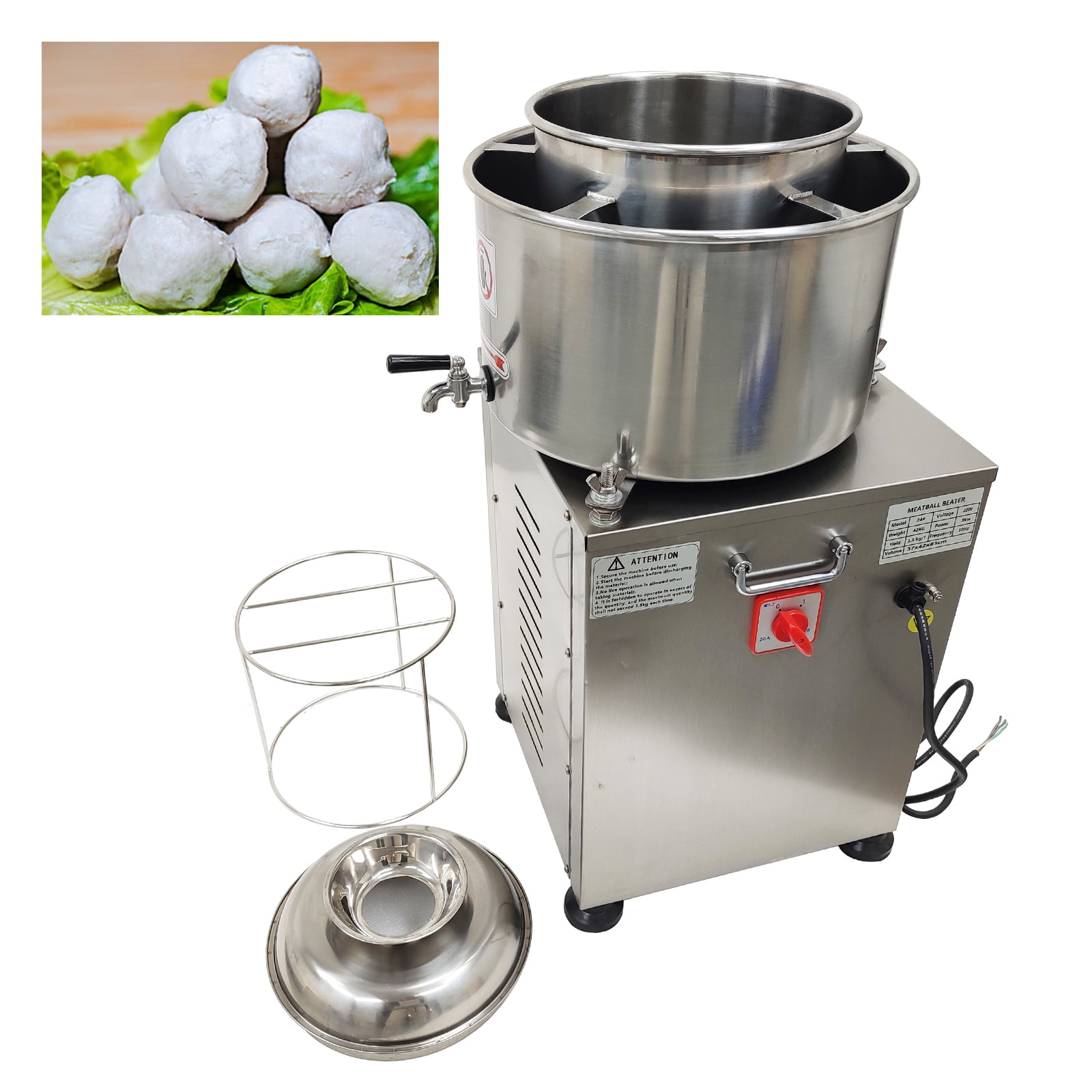 Meatball Beating Machine Electric Stainless Steel Commercial Without ...