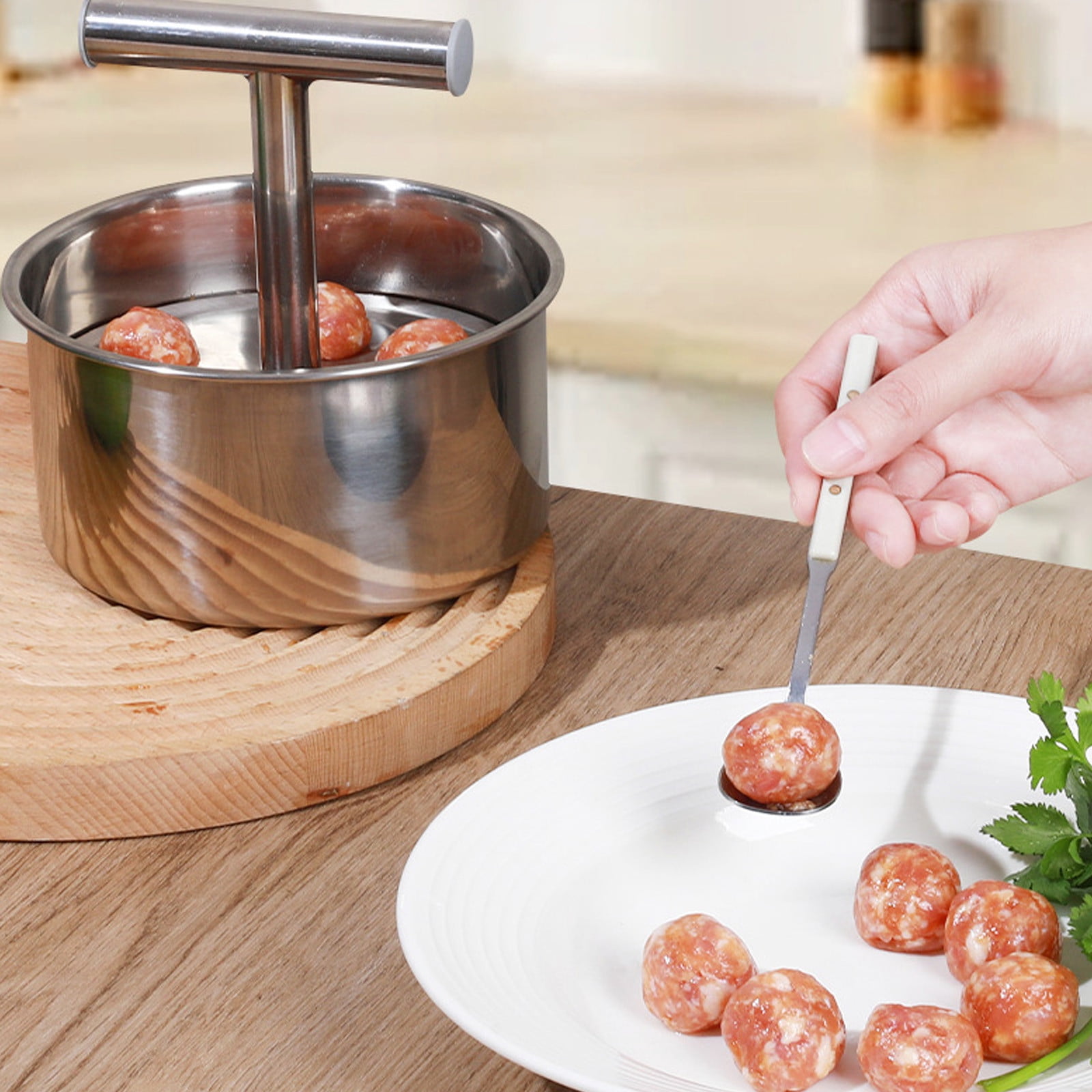 Meatball Maker Manual 5 Balls Meatball Maker Tool, Kitchen Extruded ...
