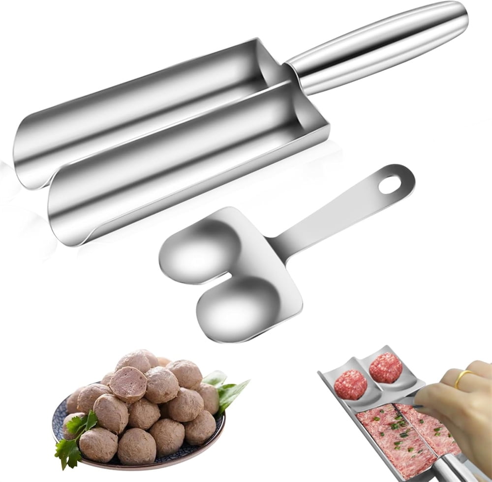 Meatball Shape Ball Maker,Stainless Steel Kitchen Manual Meatball Maker ...