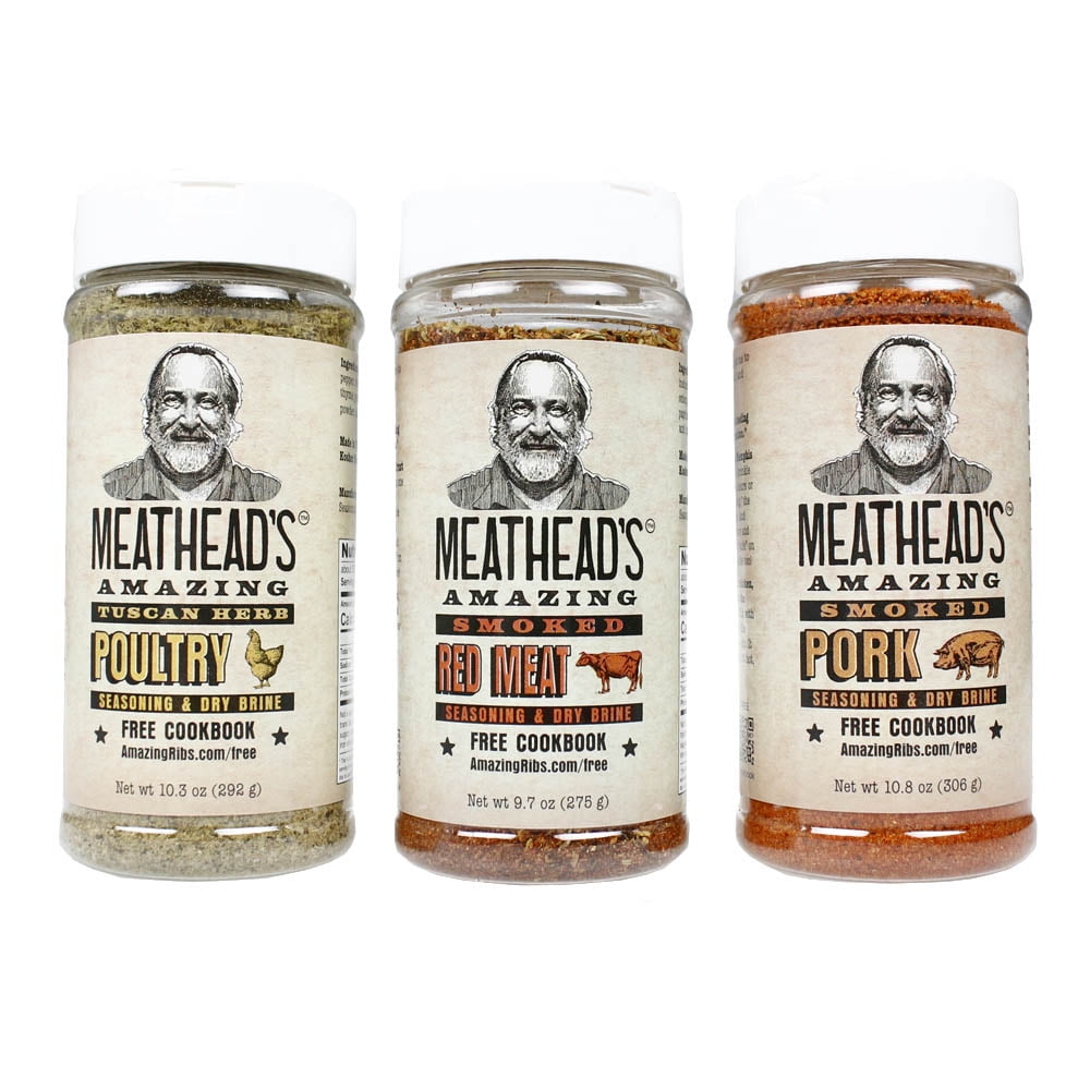 Meatheads Smoked Pork Seasoning Tuscan Herb Poultry Rub Red Meat ...