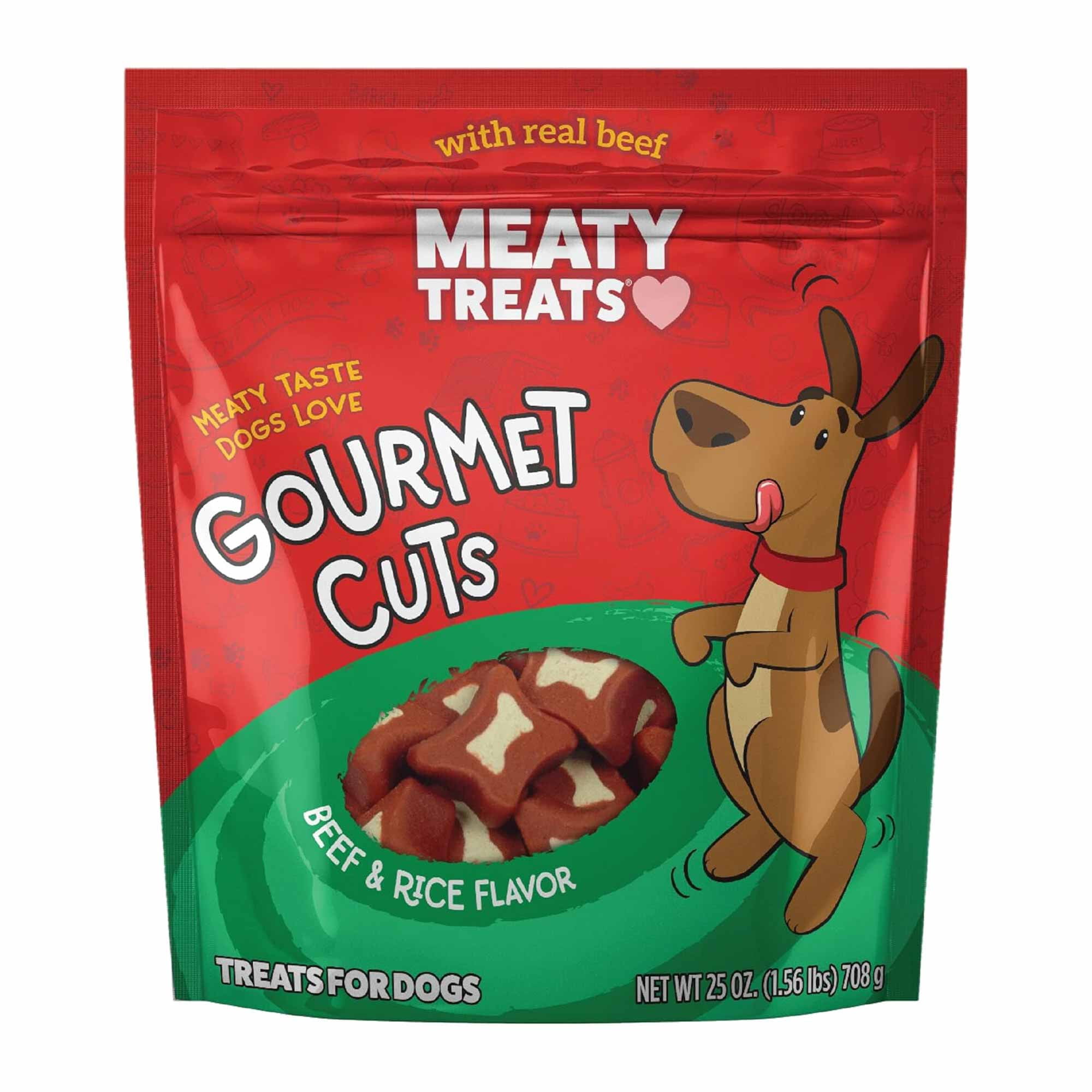 Meaty Treats Gourmet Cuts Beef/Rice 25oz. - Walmart.com