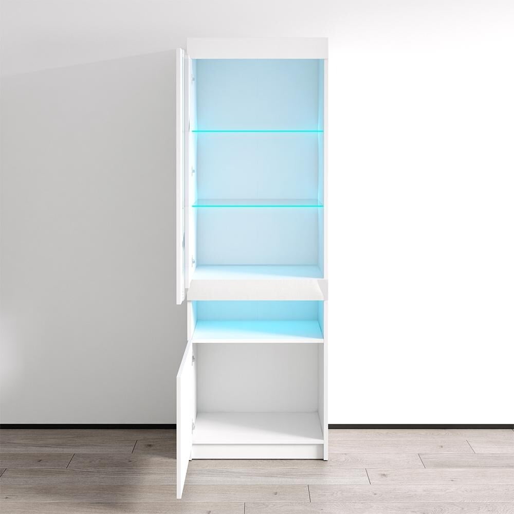Meble Furniture Modern Contemporary Bookshelf Komi 04 with LED Light ...